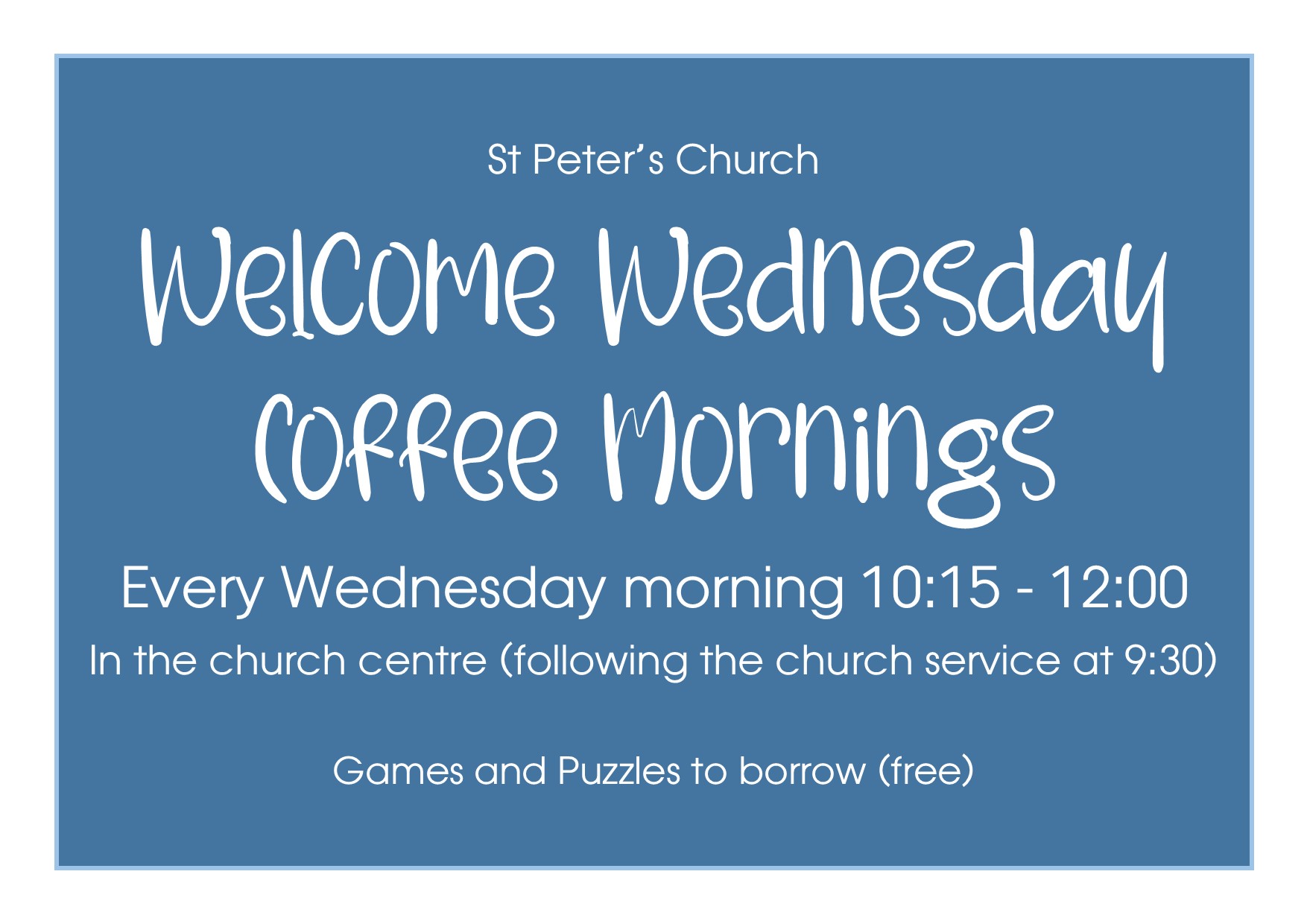 Welcome Wednesday Coffee Mornings | Ash Parish Council